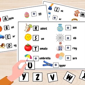 Beginning Sounds, Printable Alphabet Game, Preschool Curriculum ...