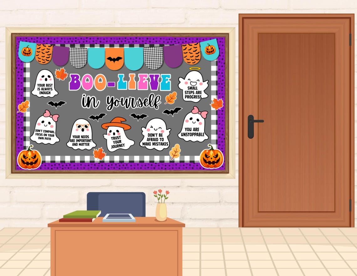 Halloween Classroom Bulletin Board | Printable October Decor (PPT ...