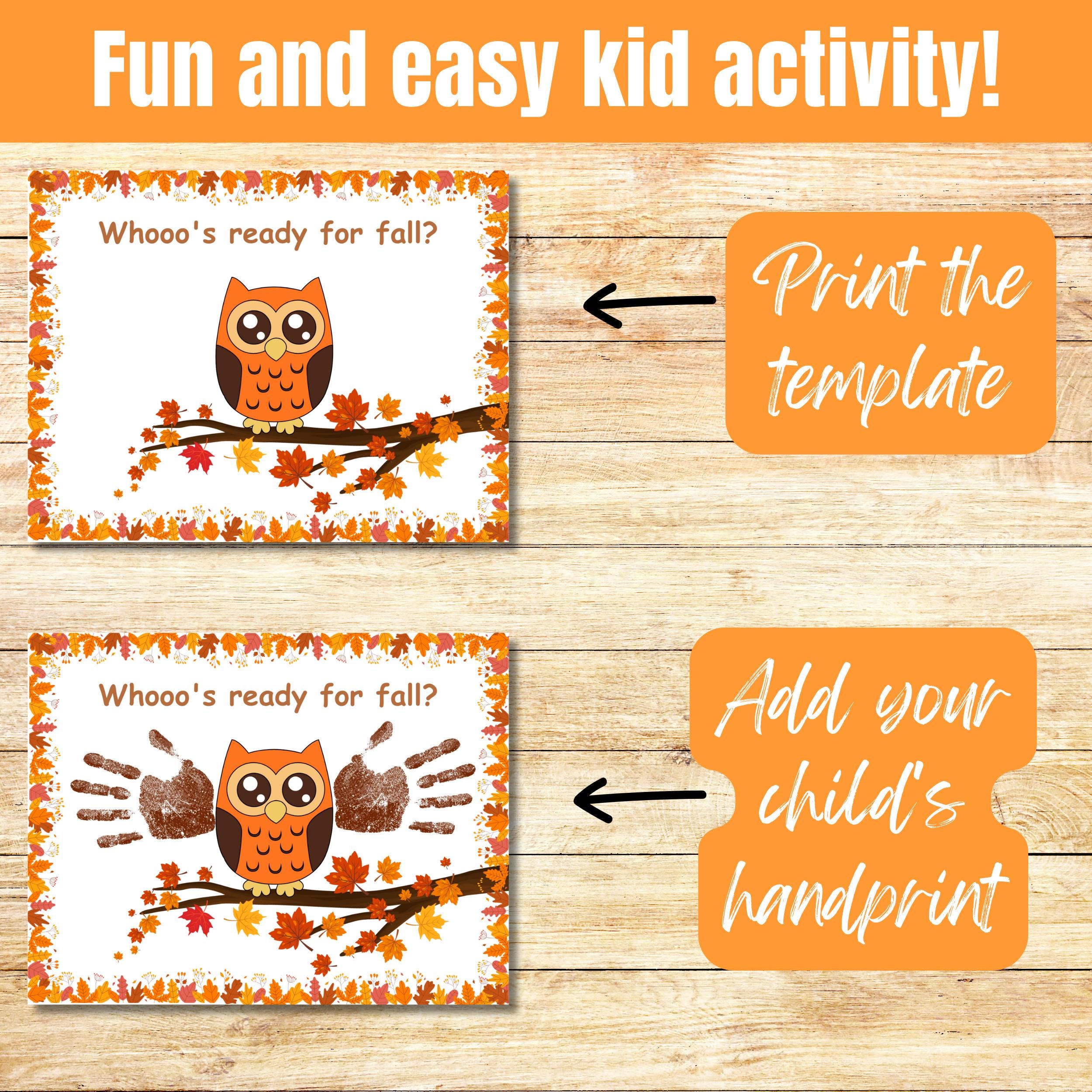 Fall Handprint Art | Kids Autumn Craft, Keepsake (digital Download) - Etsy