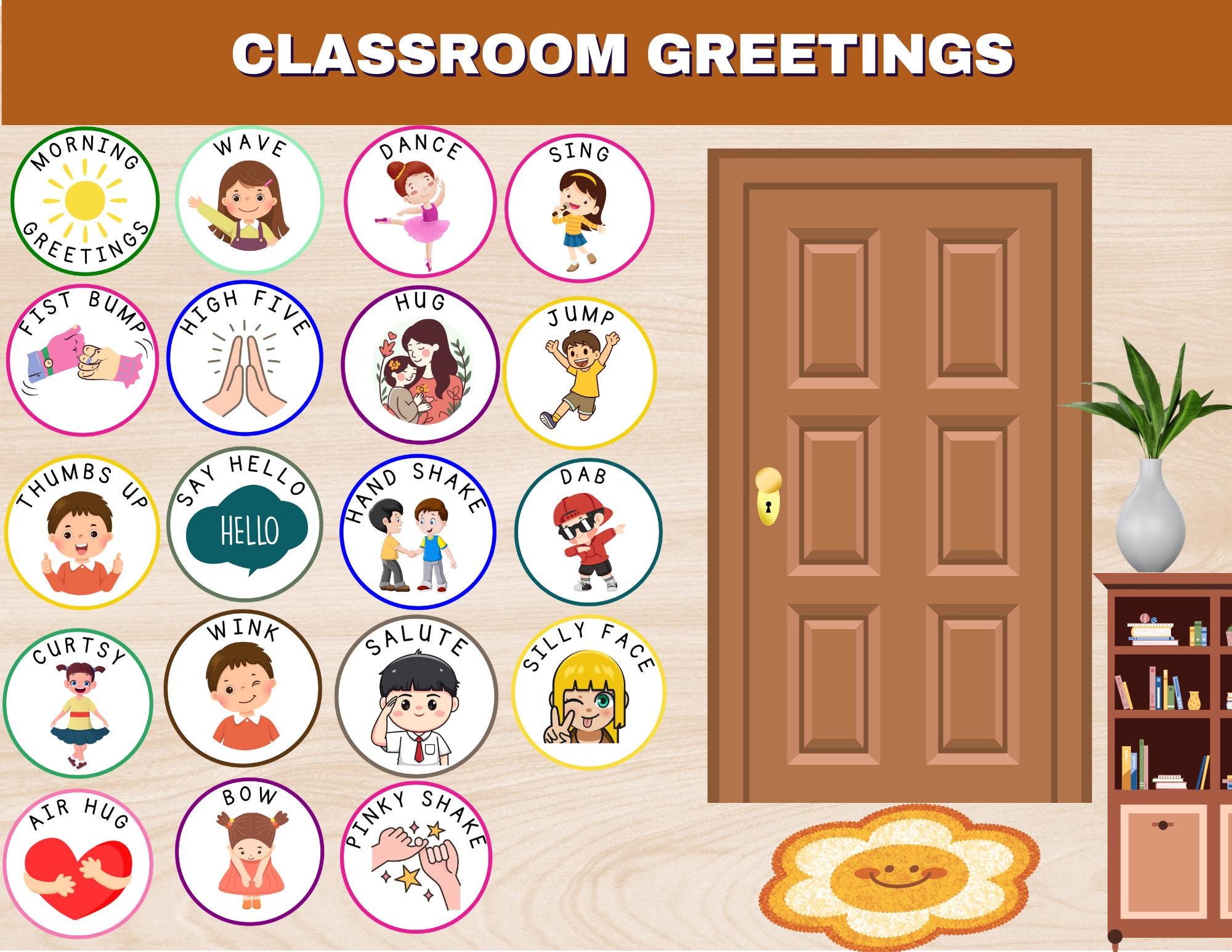 Morning Greeting, Morning Greeting to Welcome Kids, Printable Kids ...