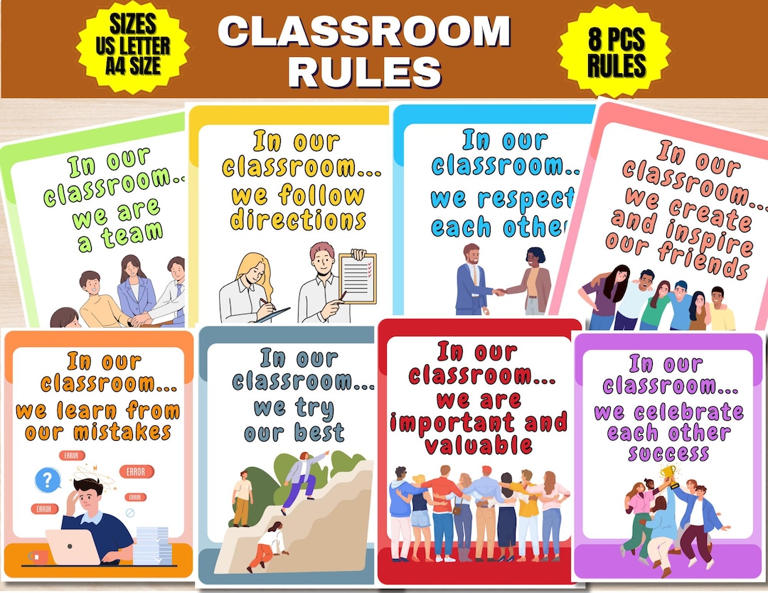 Classroom Rules | Class Rules | Our Classroom Rules Sign | in This ...