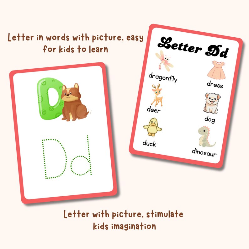 Alphabet Flash Cards, 26 ABC Flash Cards A-Z Cards Sounds Learn Abcs ...
