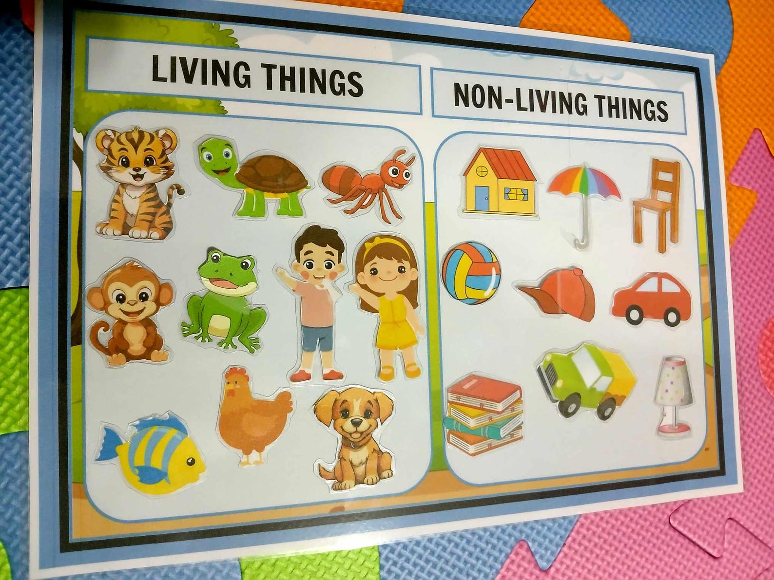 Living & Non-living Things Sort – Nature Learning Game (printable) - Etsy