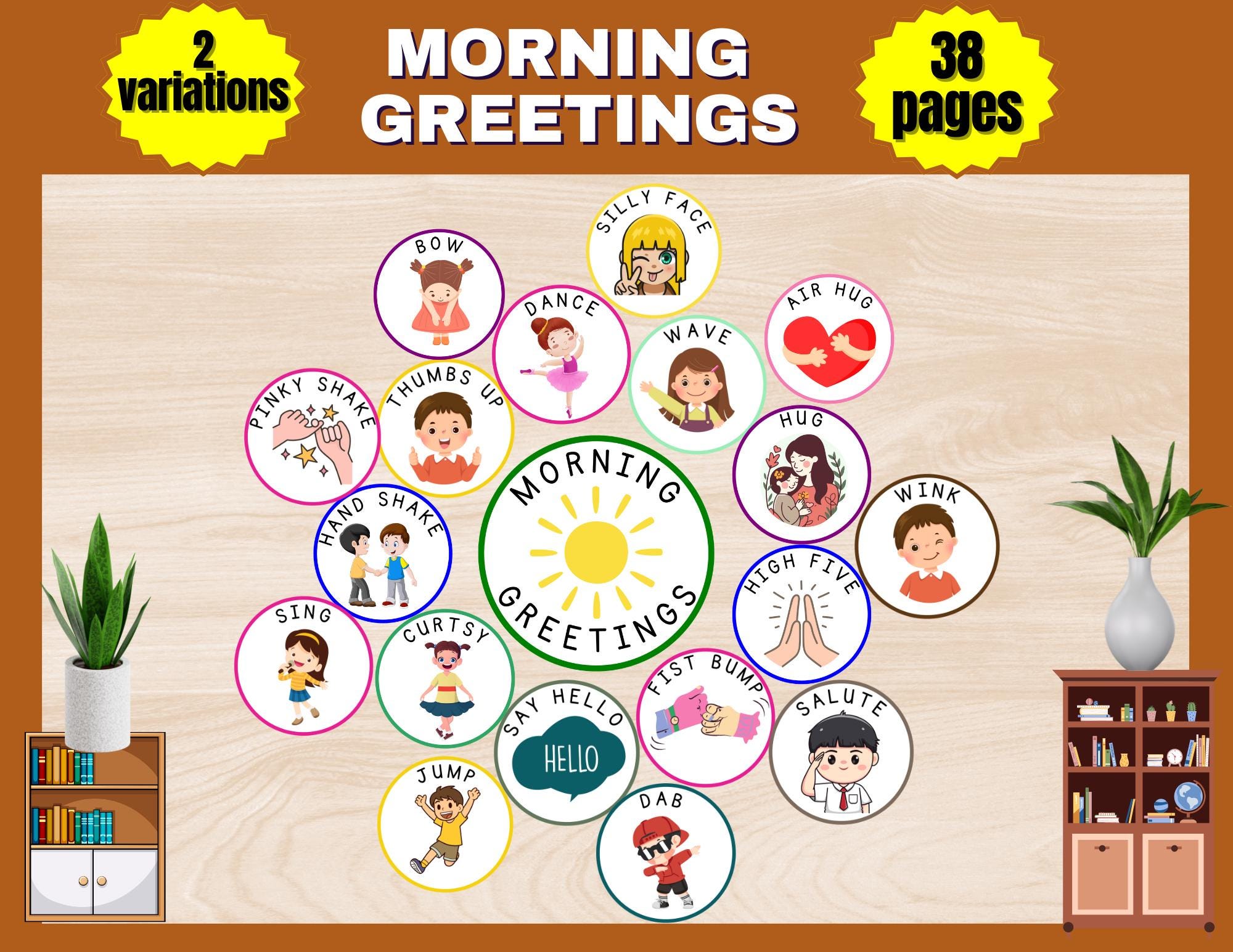 Morning Greeting, Morning Greeting to Welcome Kids, Printable Kids ...