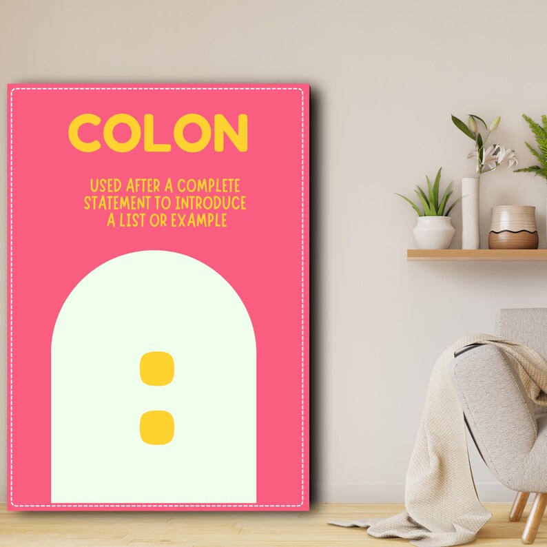 Punctuation Marks Posters, English Classroom Posters, Set of 12 Posters ...