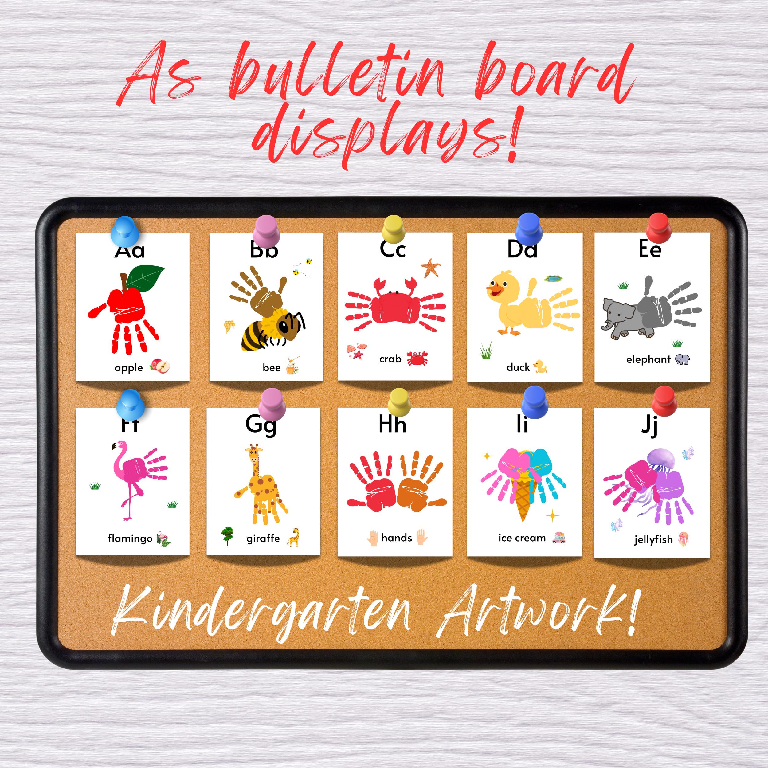 Alphabet Handprint Book, Alphabet Handprint Art,daycare Preschool ...