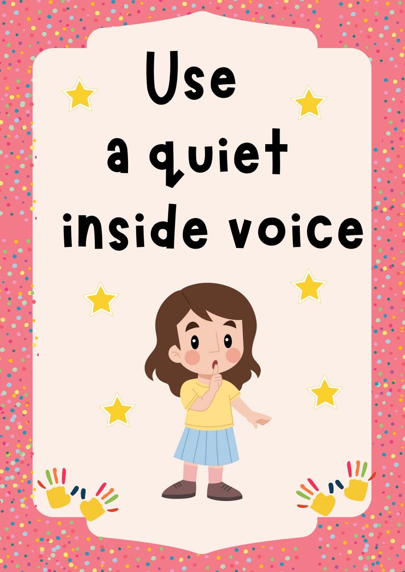 Daycare Classroom Rules Poster Set | Playroom Decor (PDF, PNG) - Etsy