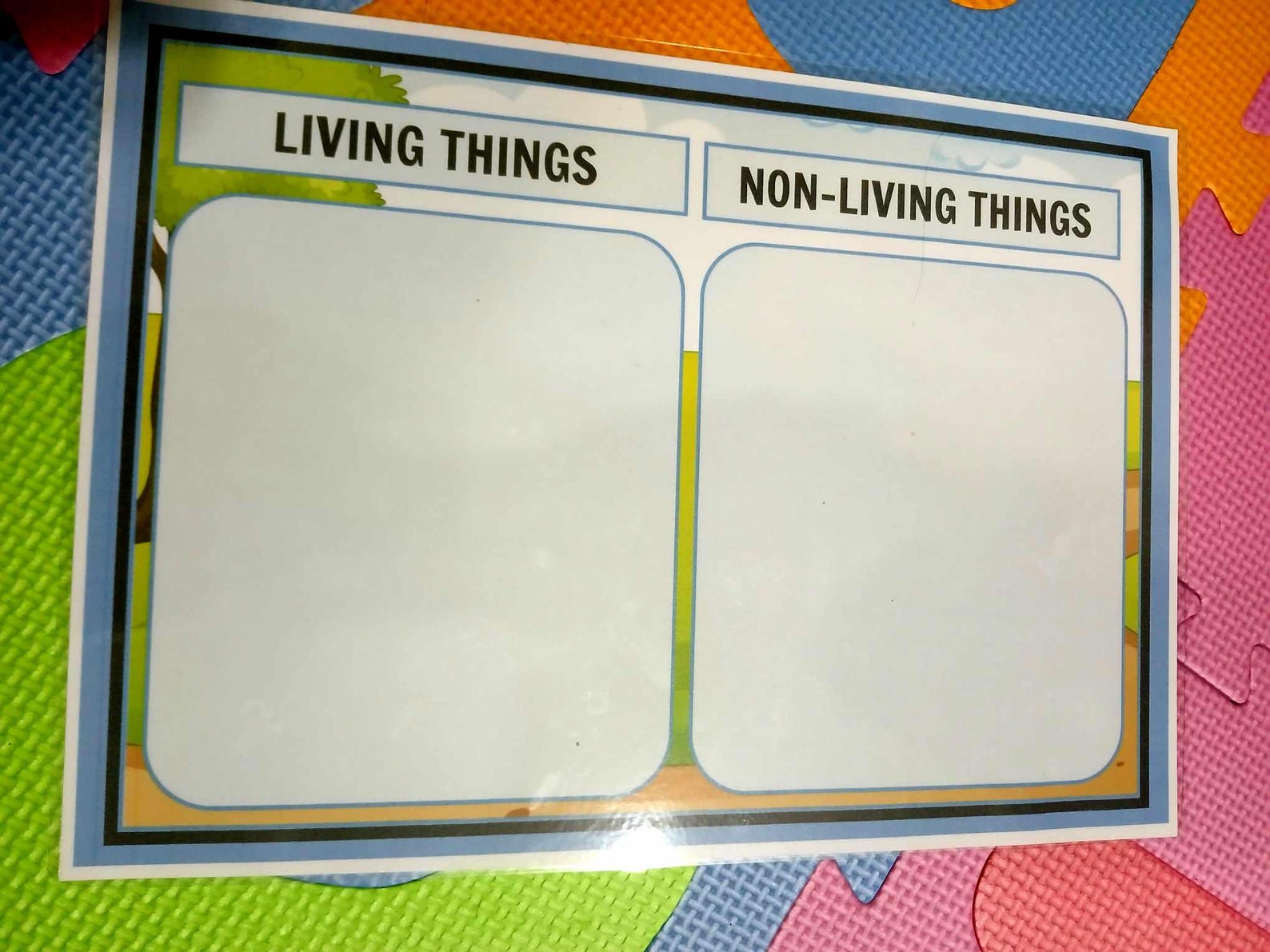 Living Things and Non-living Sort Printable - Nature Learning Game for ...
