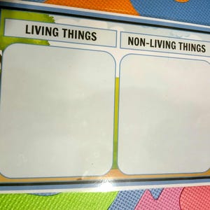 Living Things and Non-living Sort Printable - Nature Learning Game for ...
