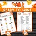 Fall Printable Game Bundle, Family Autumn Activities (PDF) - Etsy
