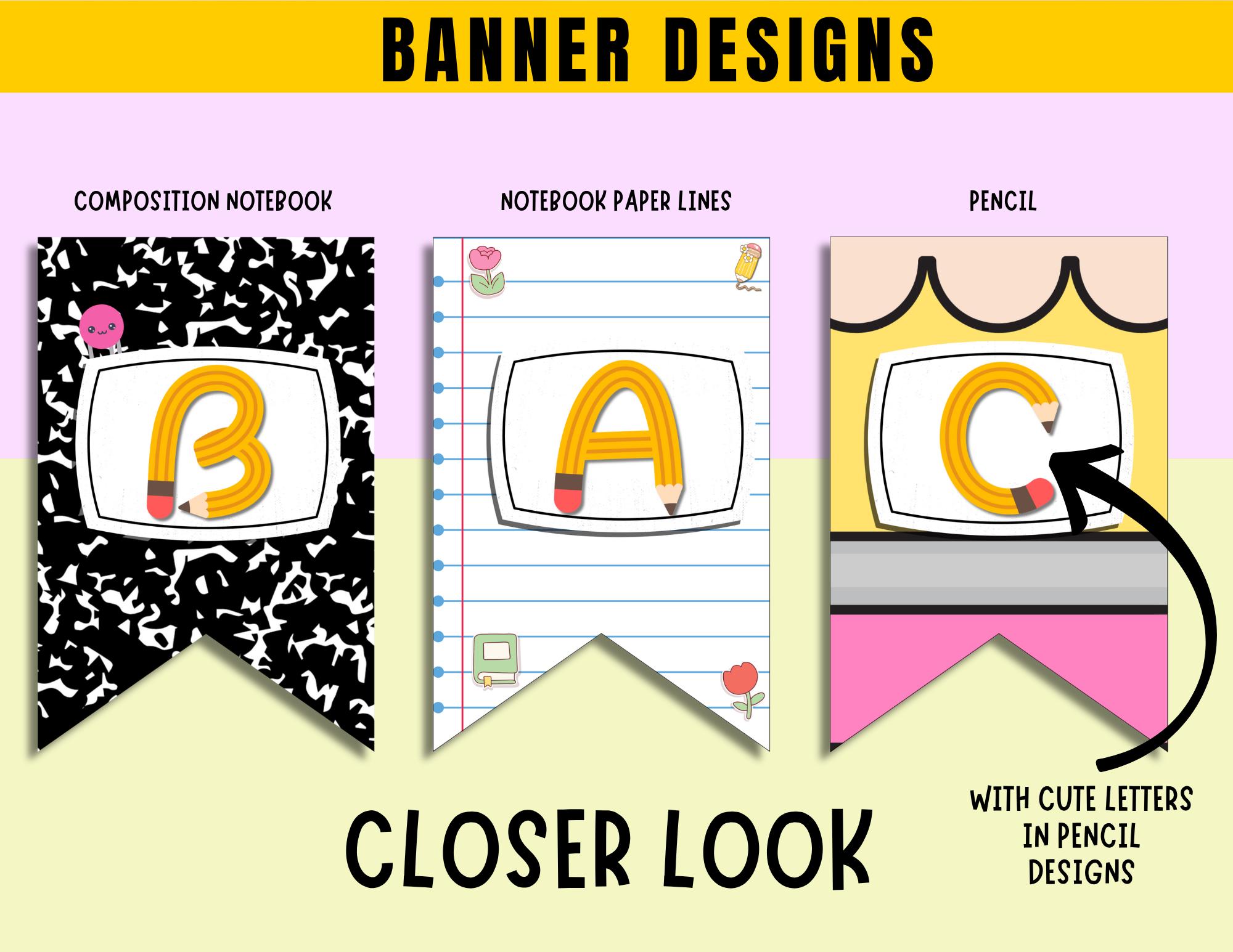 Welcome Back to School Banner, Printable Classroom Decor (digital ...