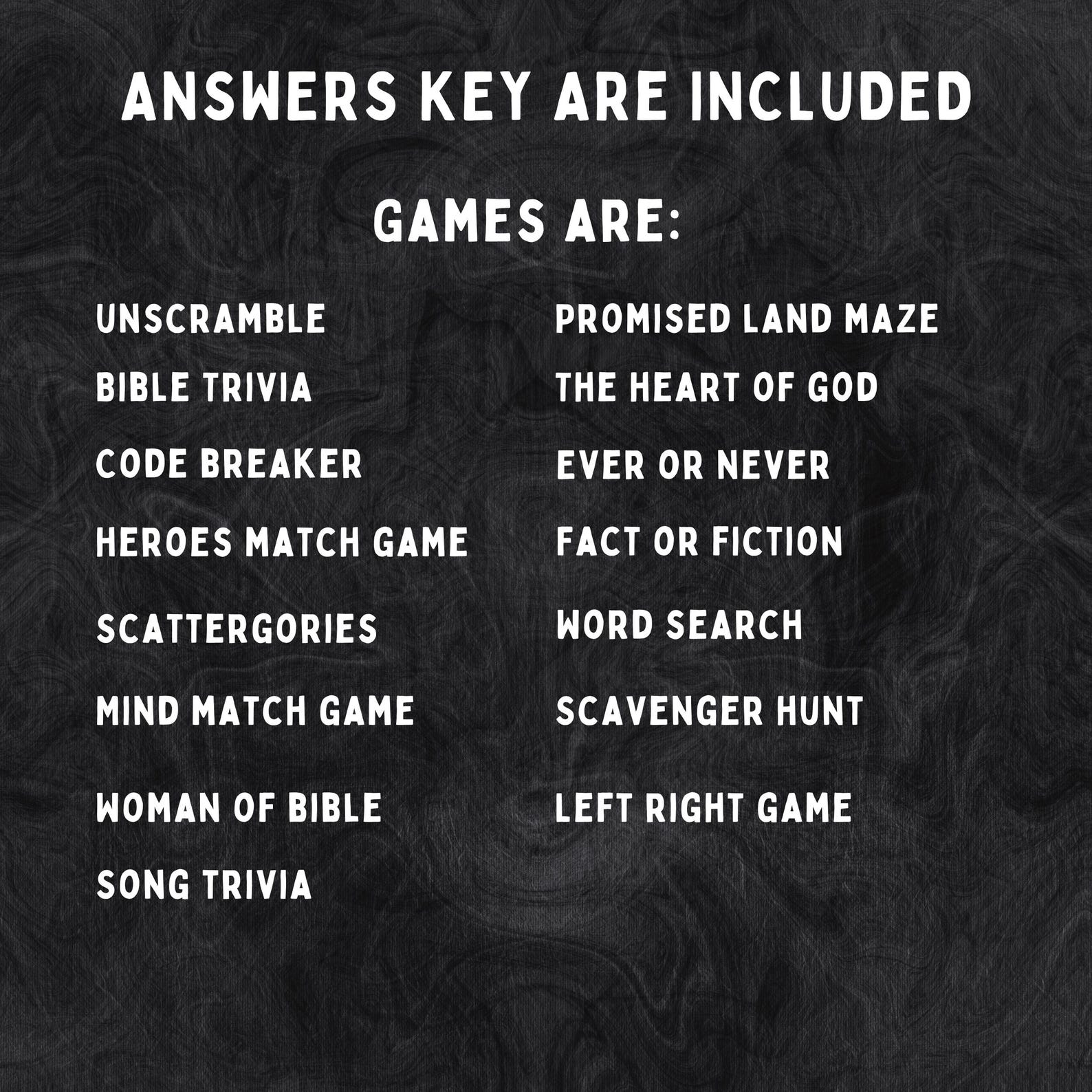 Printable Bible Games Bundle | Church, Sunday School (digital Download ...