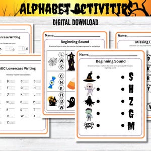 Halloween Educational Pack |halloween Bundle | Halloween Worksheets for ...