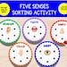 Five Senses Sorting Activity -5 Senses Sorting, Busy Book , Toddler ...