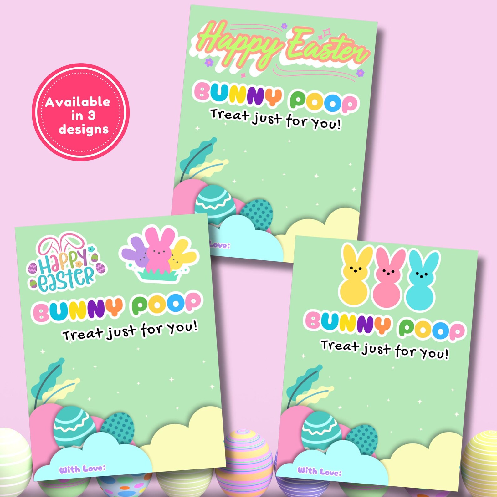 Funny Easter Bunny Poop Tag, Skittles Treat (instant Download) - Etsy
