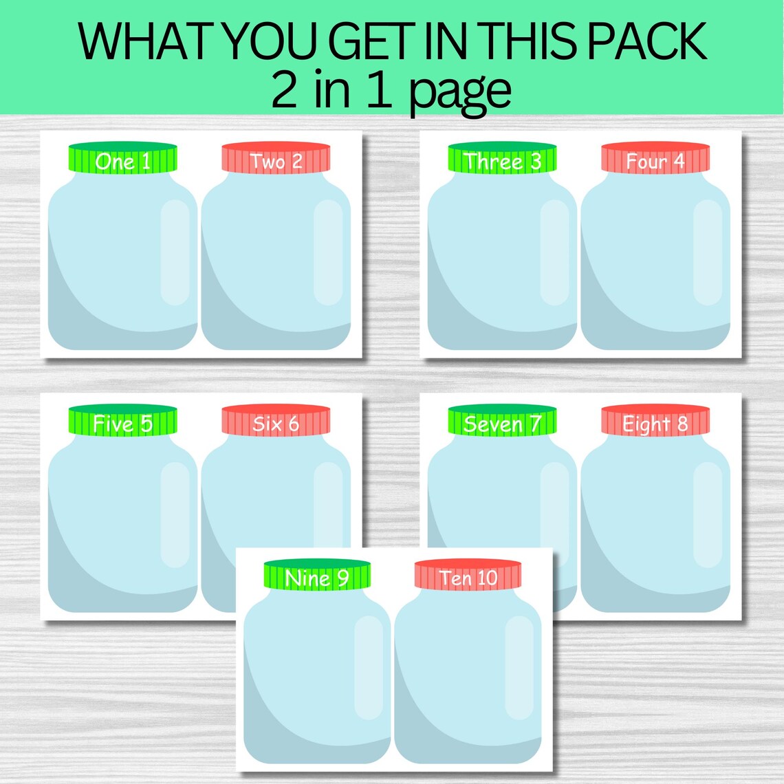 Christmas Counting Activity, Toddler Number Sorting (digital Download ...