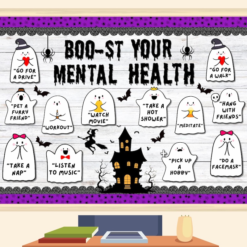 Mental Health Bulletin Board Fall - Etsy
