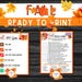Fall Printable Game Bundle, Family Autumn Activities (PDF) - Etsy