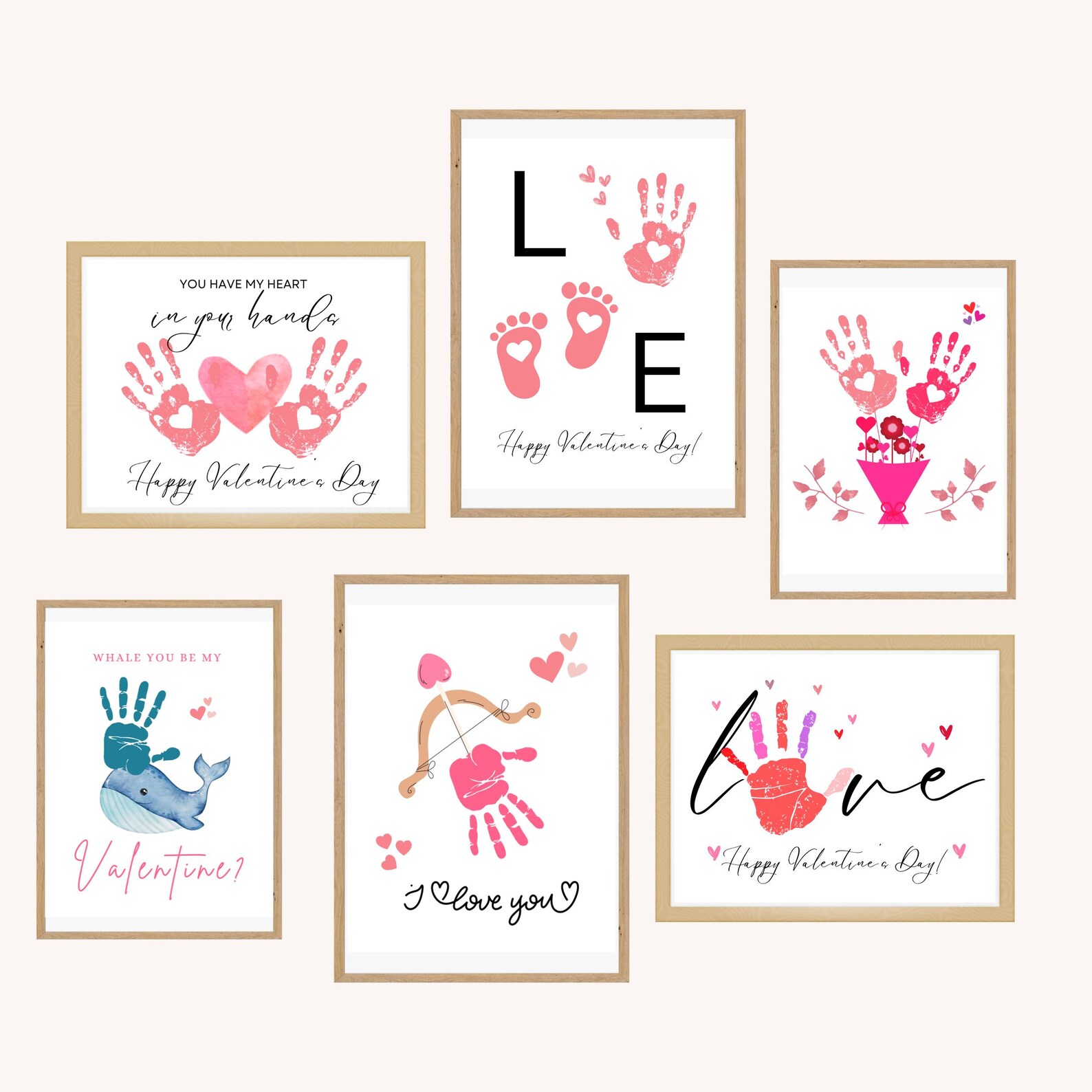 Valentine Handprint Art | Kids DIY Crafts, Preschool Activity (digital ...