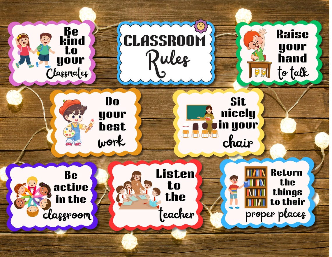 Classroom Rules Printable | Daycare Rules | Classroom Rules | Daycare ...