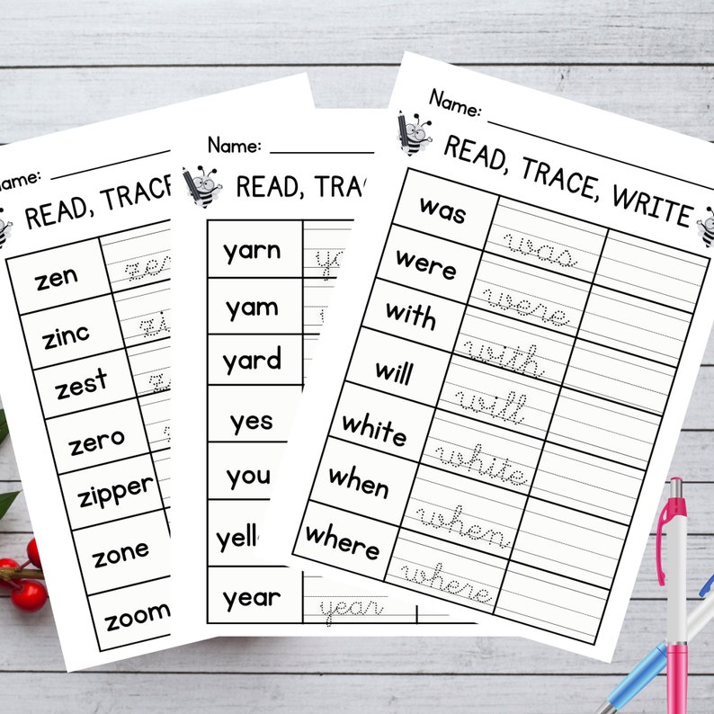 182 Printable Sight Words, Kindergarten Sight Word Worksheets ...
