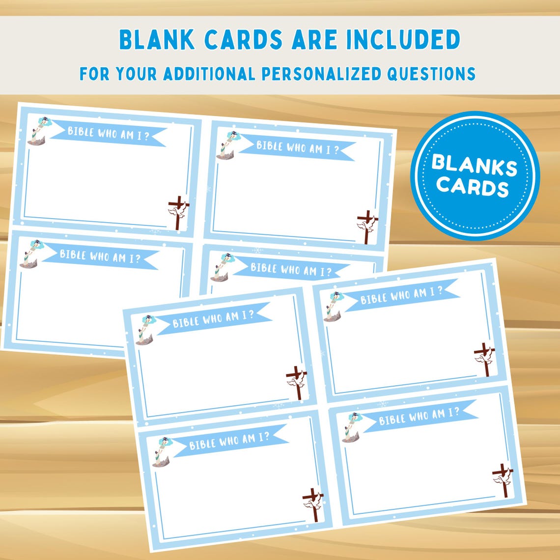 Bible Who Am I Trivia Cards, Printable Christian Party Game for Kids ...