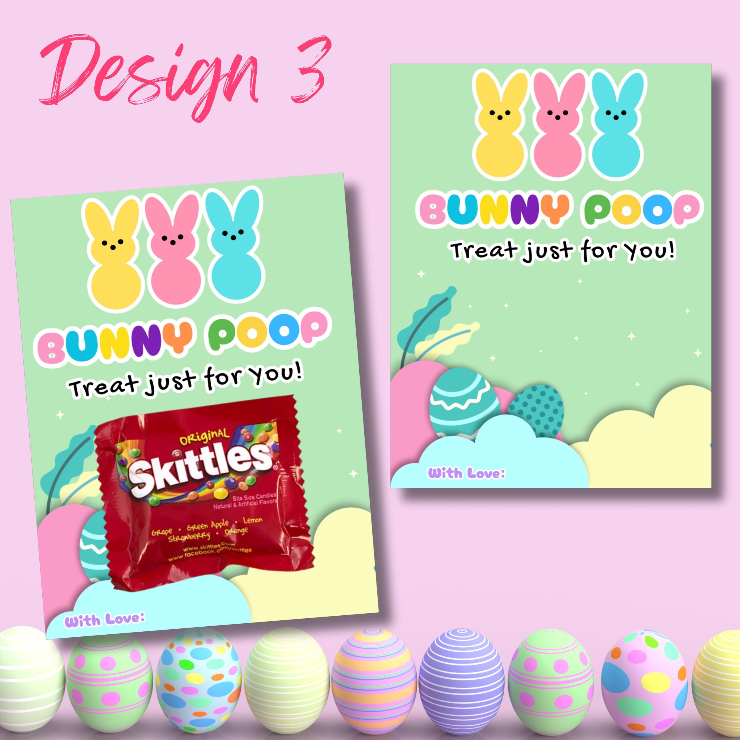 Funny Easter Bunny Poop Tag, Skittles Treat (instant Download) - Etsy