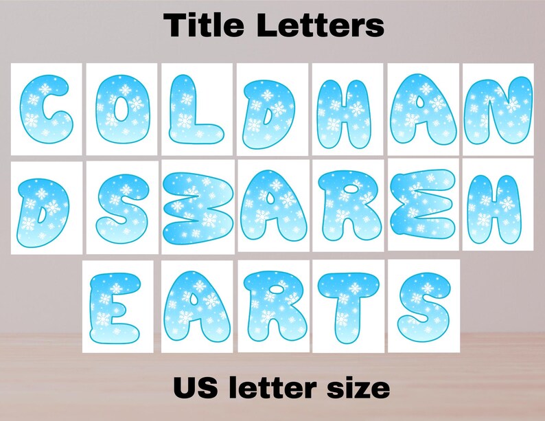 Winter Classroom Bulletin Board Kit | Snowflakes & Mittens (printable ...
