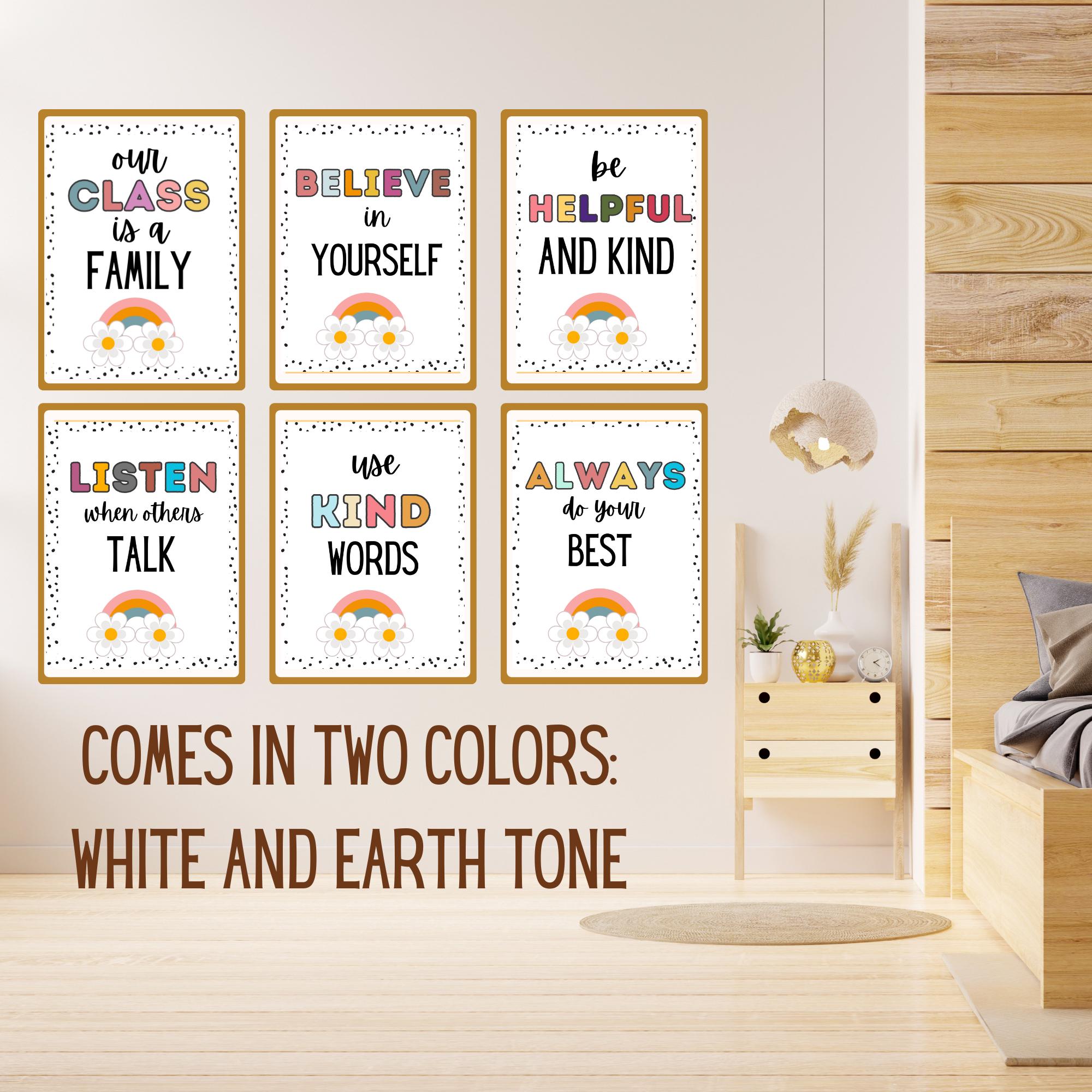 Classroom Rules Printable | Elementary Rules | Classroom Rules | High ...