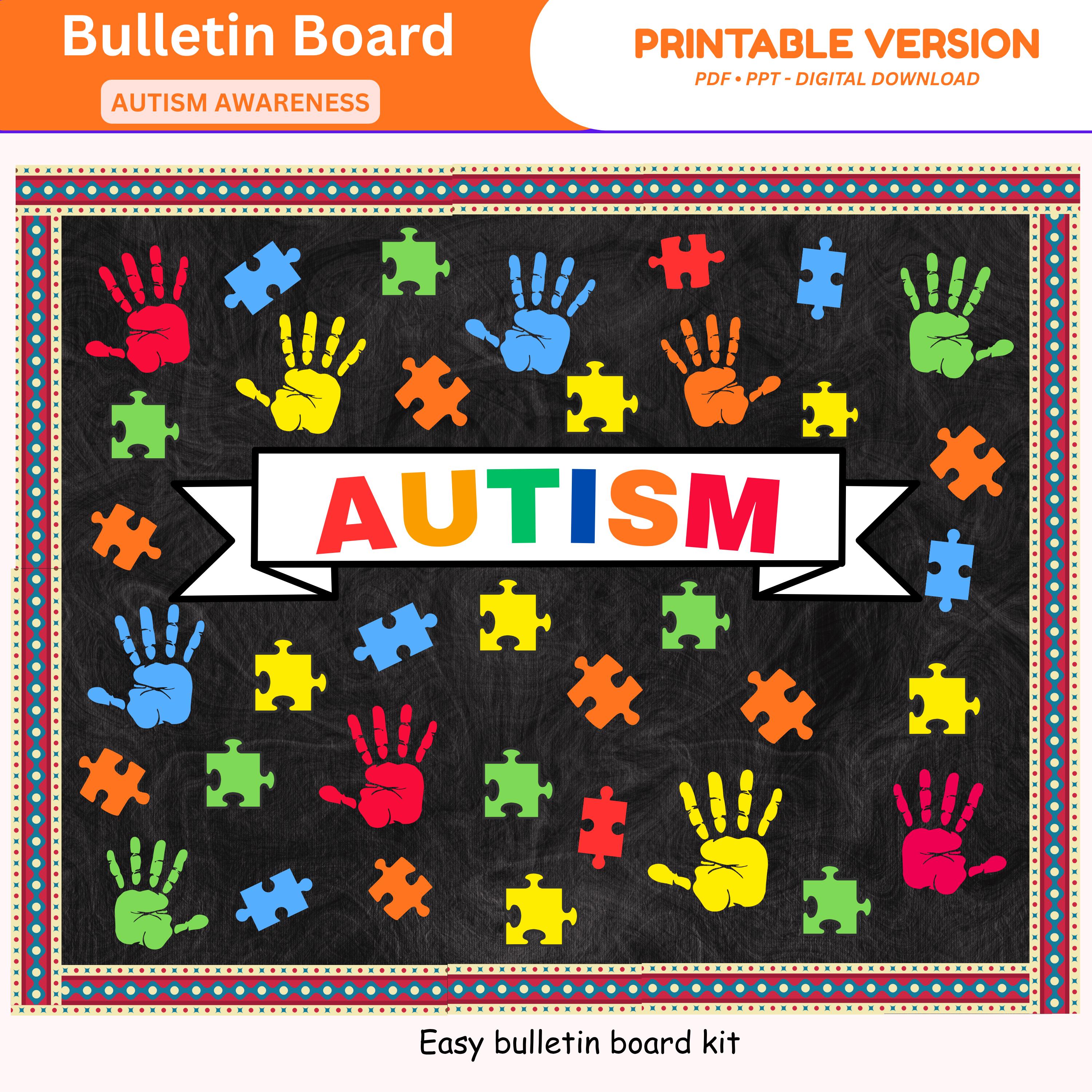 Autism Awareness Bulletin Board Kit: Special Education Classroom ...