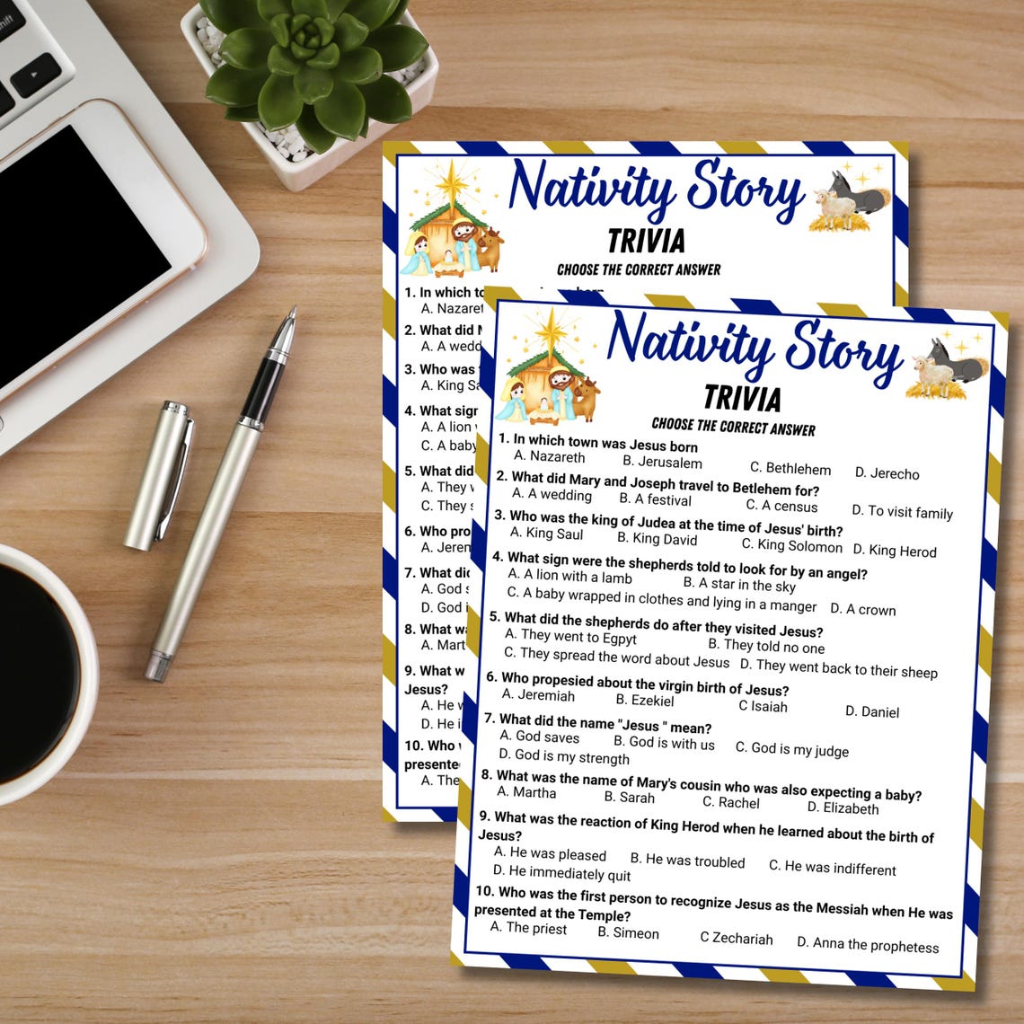 Nativity Trivia Game, Christmas Trivia, Bible Trivia Game, Youth Group ...