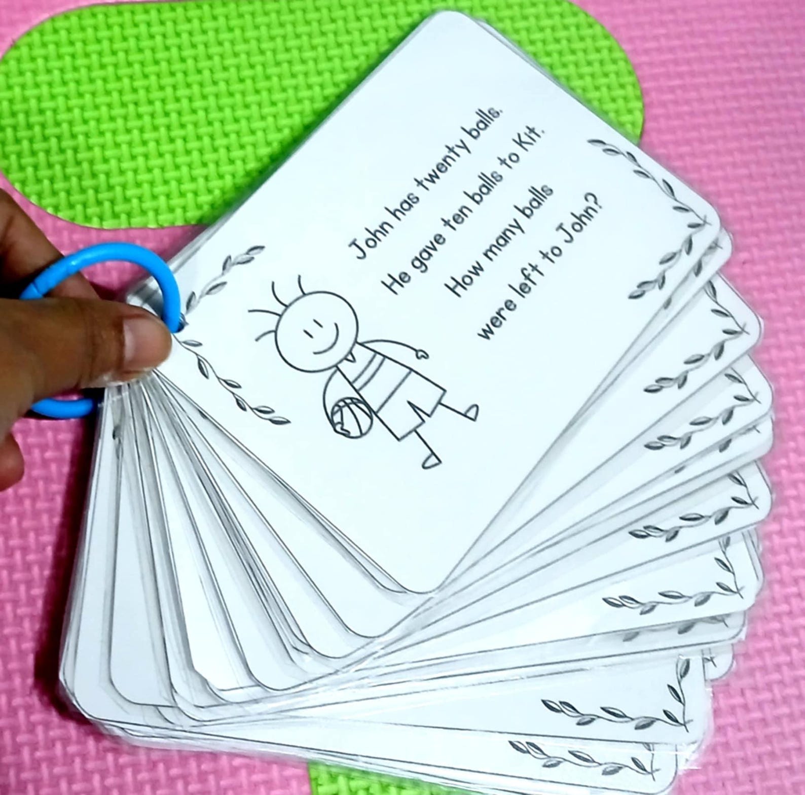 72 Flashcards One Step Word Problems PDF, Word Problems Worksheet for ...