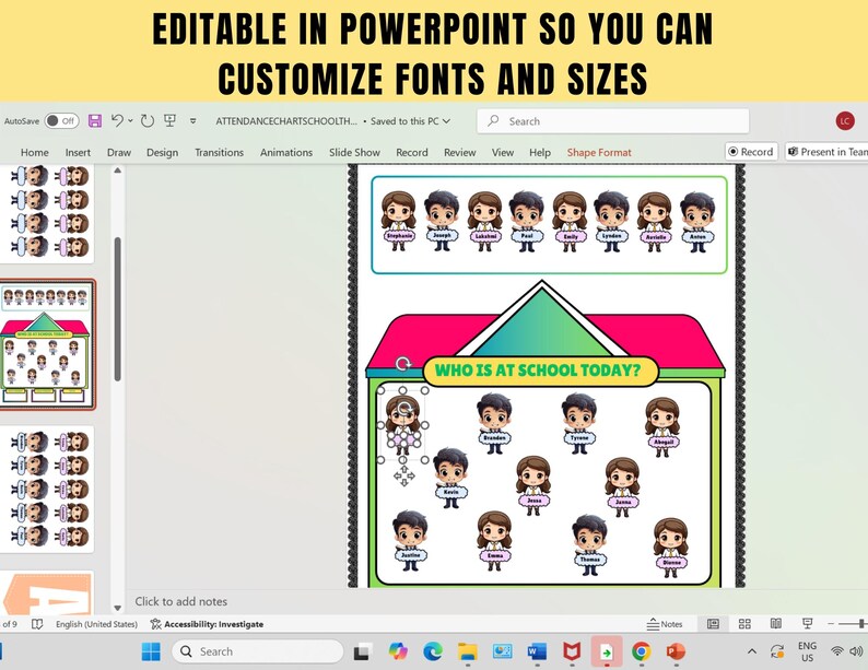 Owl Attendance Chart | School Theme, K-6 Classroom (editable in ...