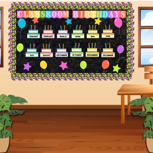 Cake Birthday Classroom Bulletin Board Decor (printable) - Etsy
