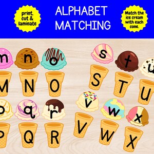 Letter Matching Printable, Busy Book, Learn Alphabet, Upper and Lower ...