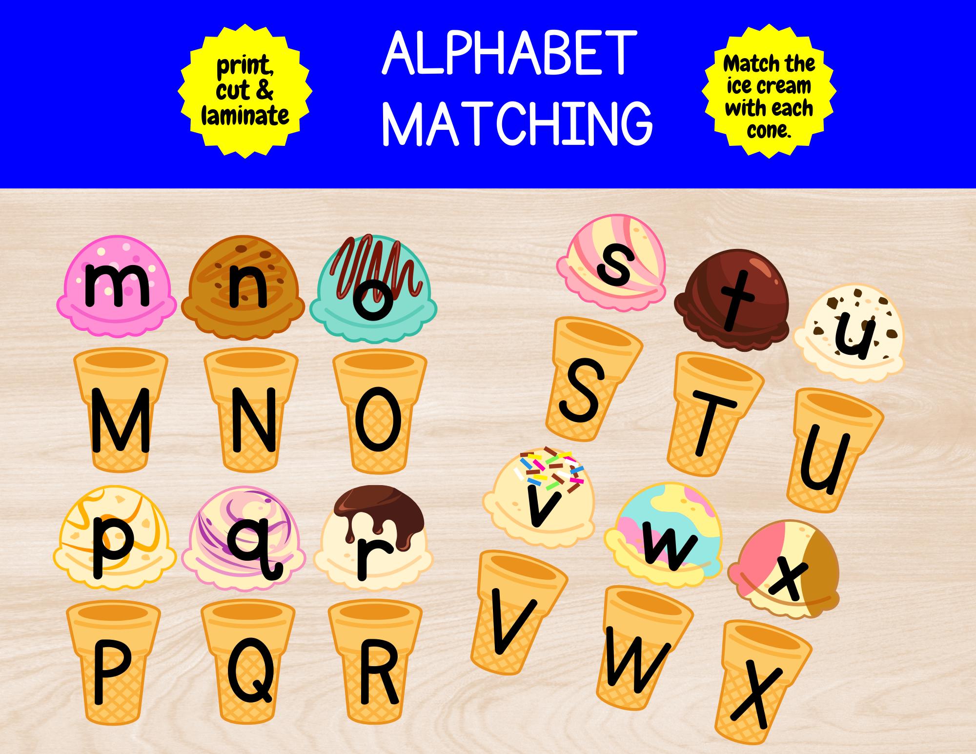Letter Matching Printable, Busy Book, Learn Alphabet, Upper and Lower ...