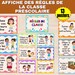 French Classroom Rules Poster, Preschool Kindergarten Decor - Etsy