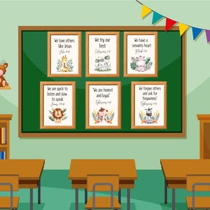 Christian Classroom Rules, Class Rules Poster, Homeschool Classroom ...