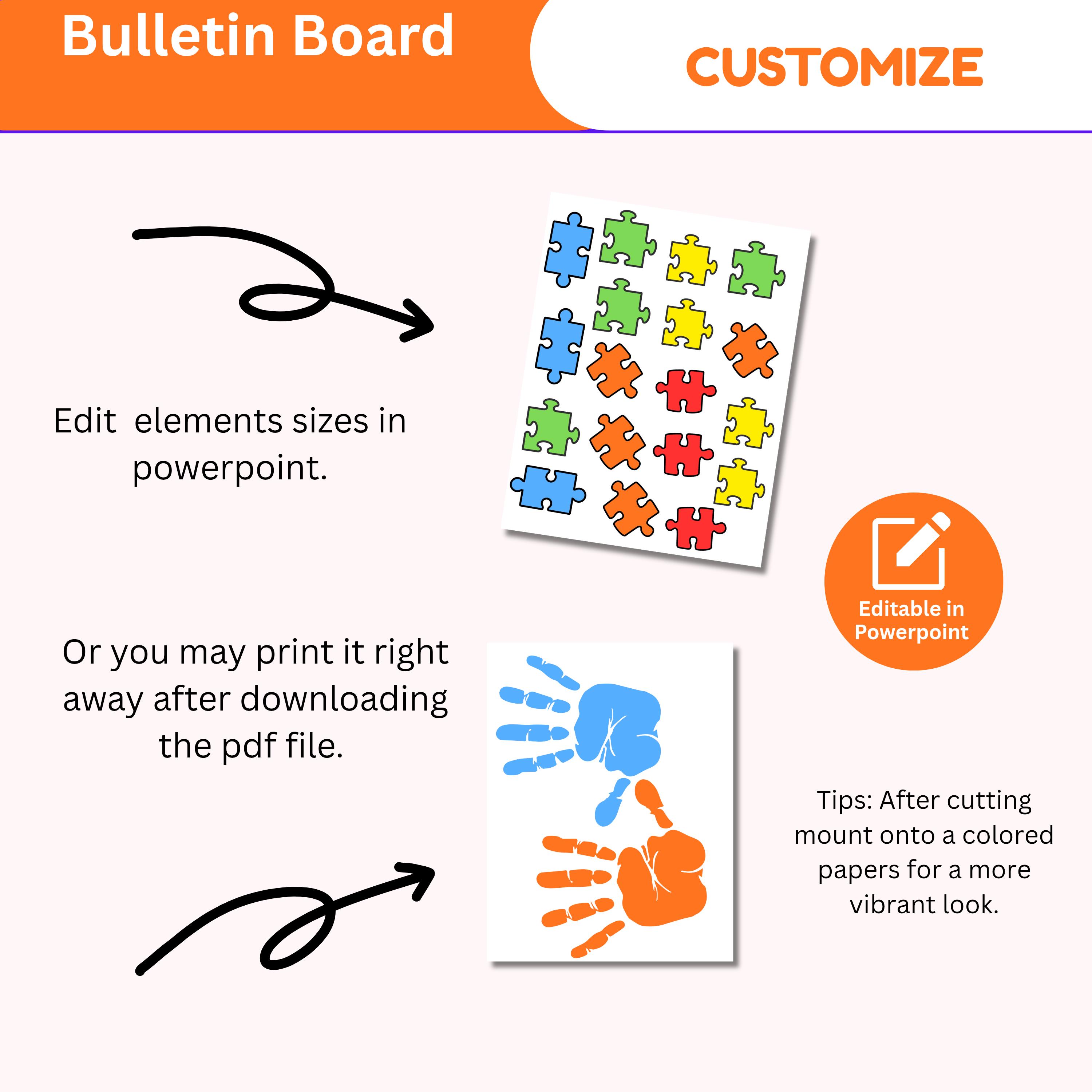 Autism Awareness Bulletin Board Kit: Special Education Classroom ...