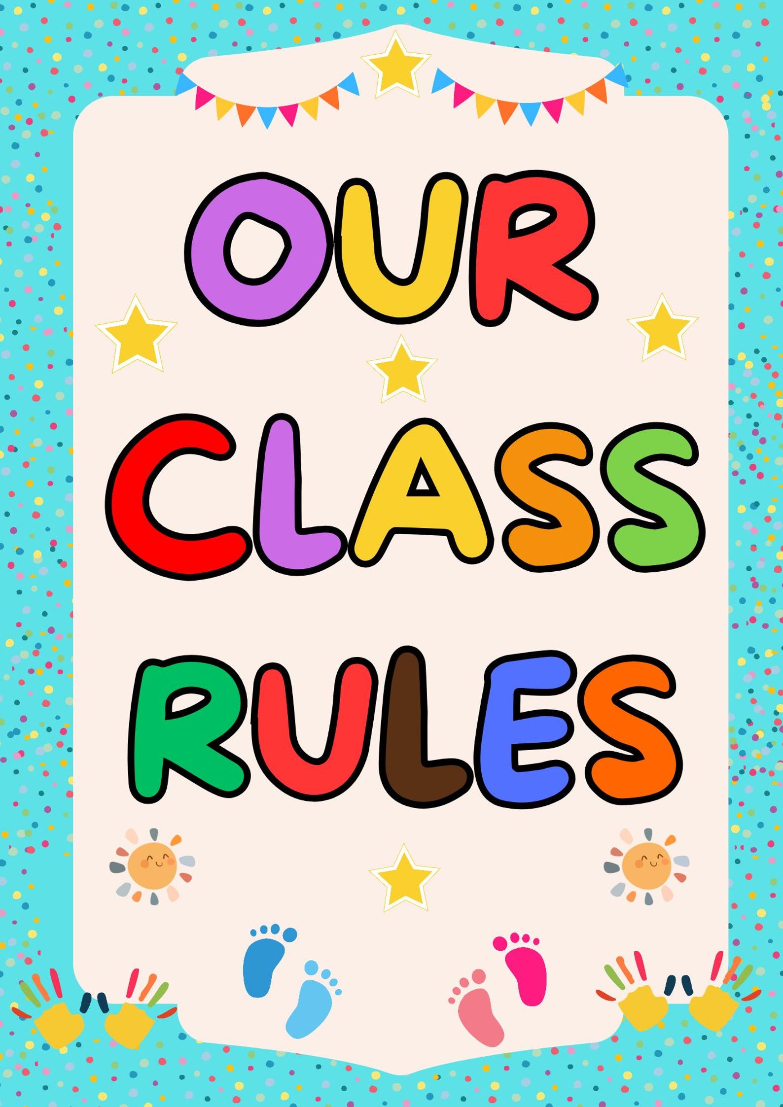 Classroom Rules Printable | Daycare Rules | Classroom Rules | Daycare ...