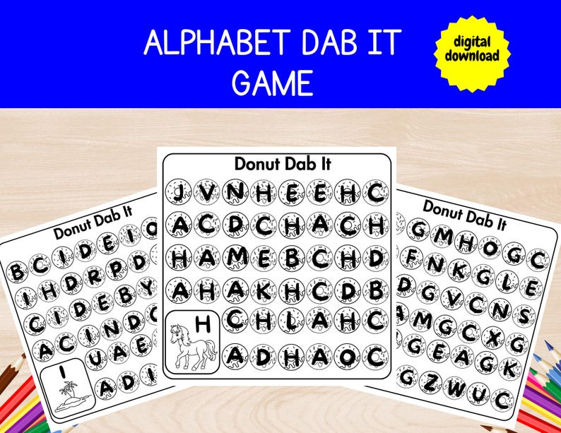 26 Printable Alphabet Uppercase Dab It Worksheets. Preschool Dab It ...