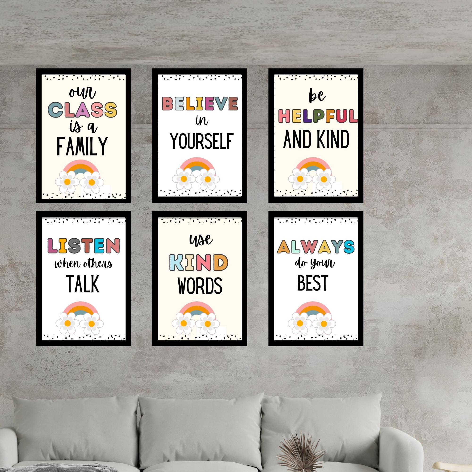 Classroom Rules Printable | Elementary Rules | Classroom Rules | High ...