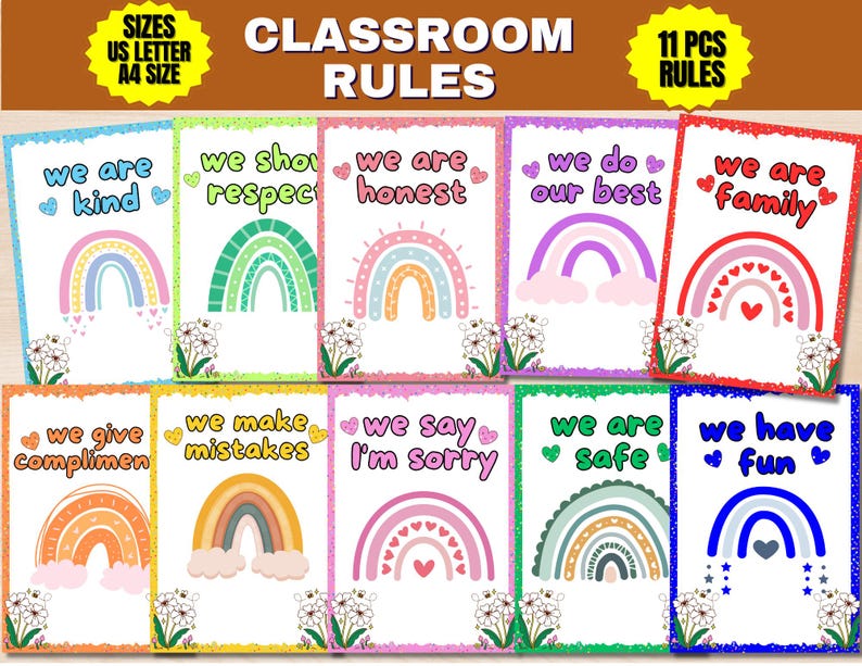 Classroom Rules Printable | Daycare Rules | Classroom Rules | Daycare ...