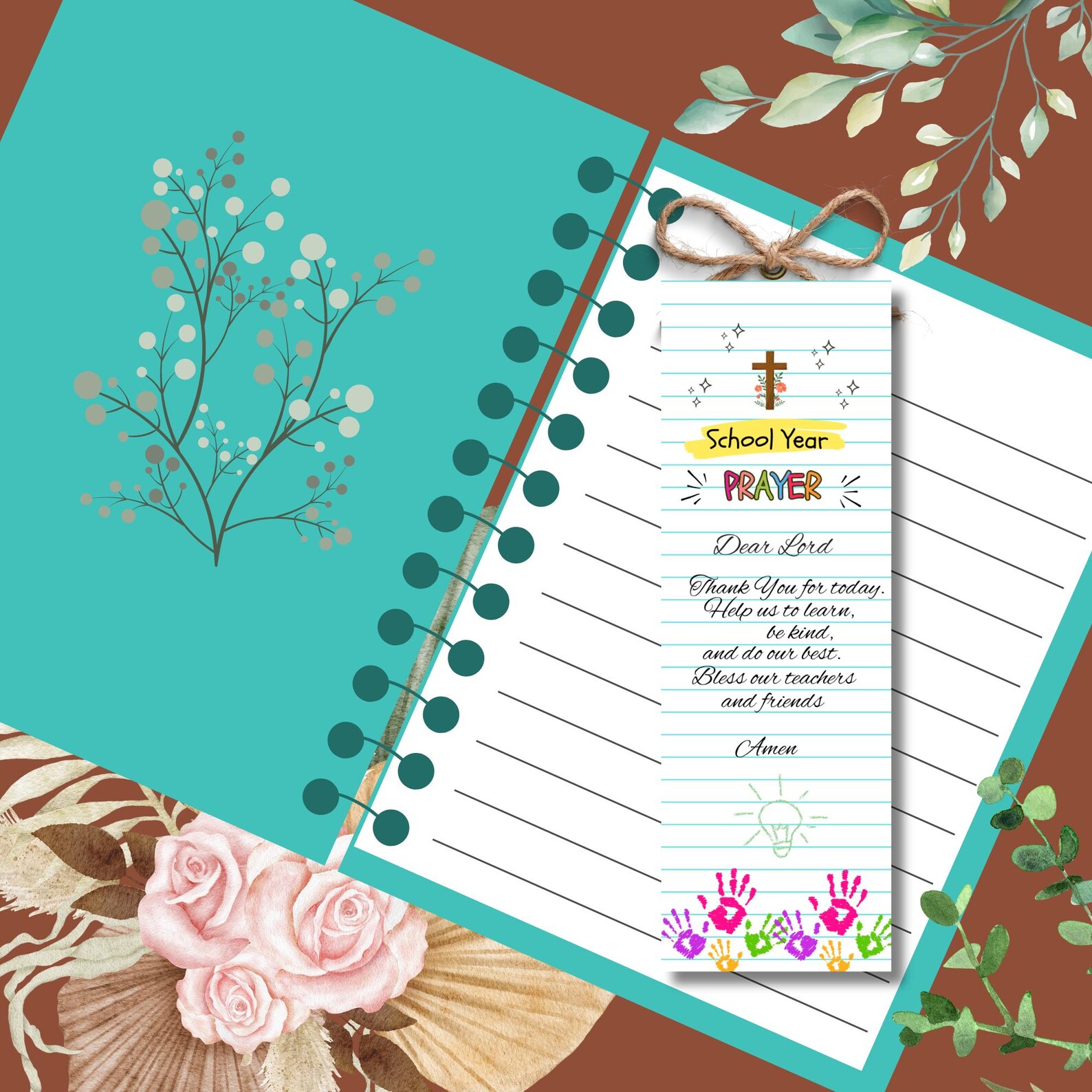 First Day of School Prayer Bookmark for Kids I Printable Sunday School ...