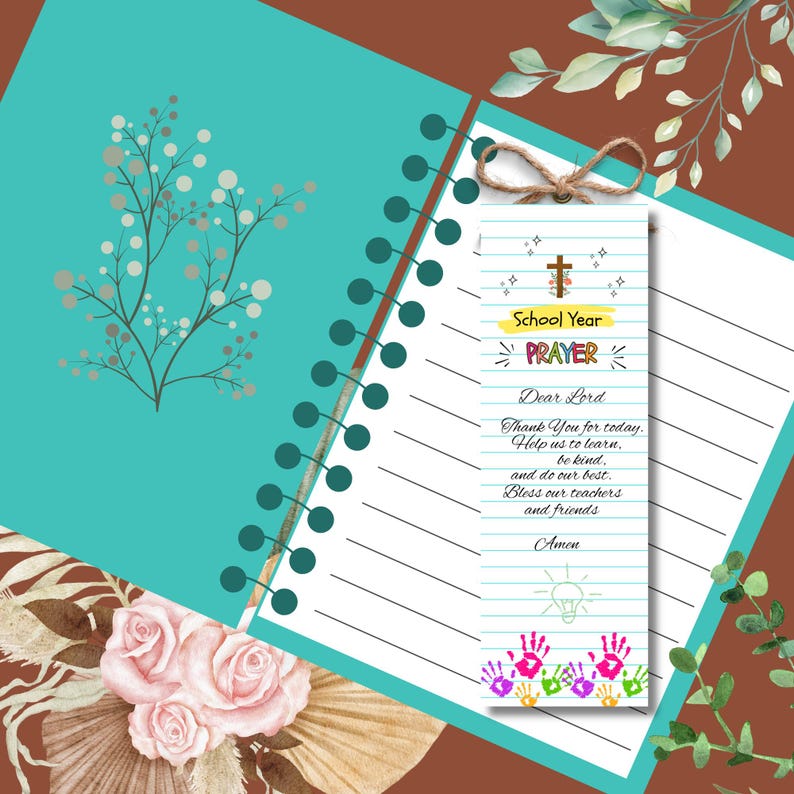 First Day of School Prayer Bookmark for Kids I Printable Sunday School ...