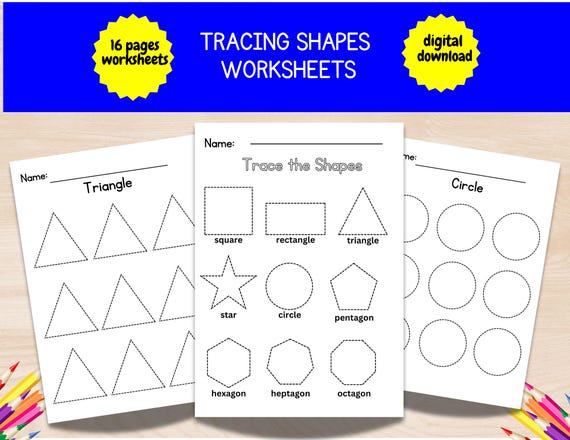 Hojas De Trabajo De Formas