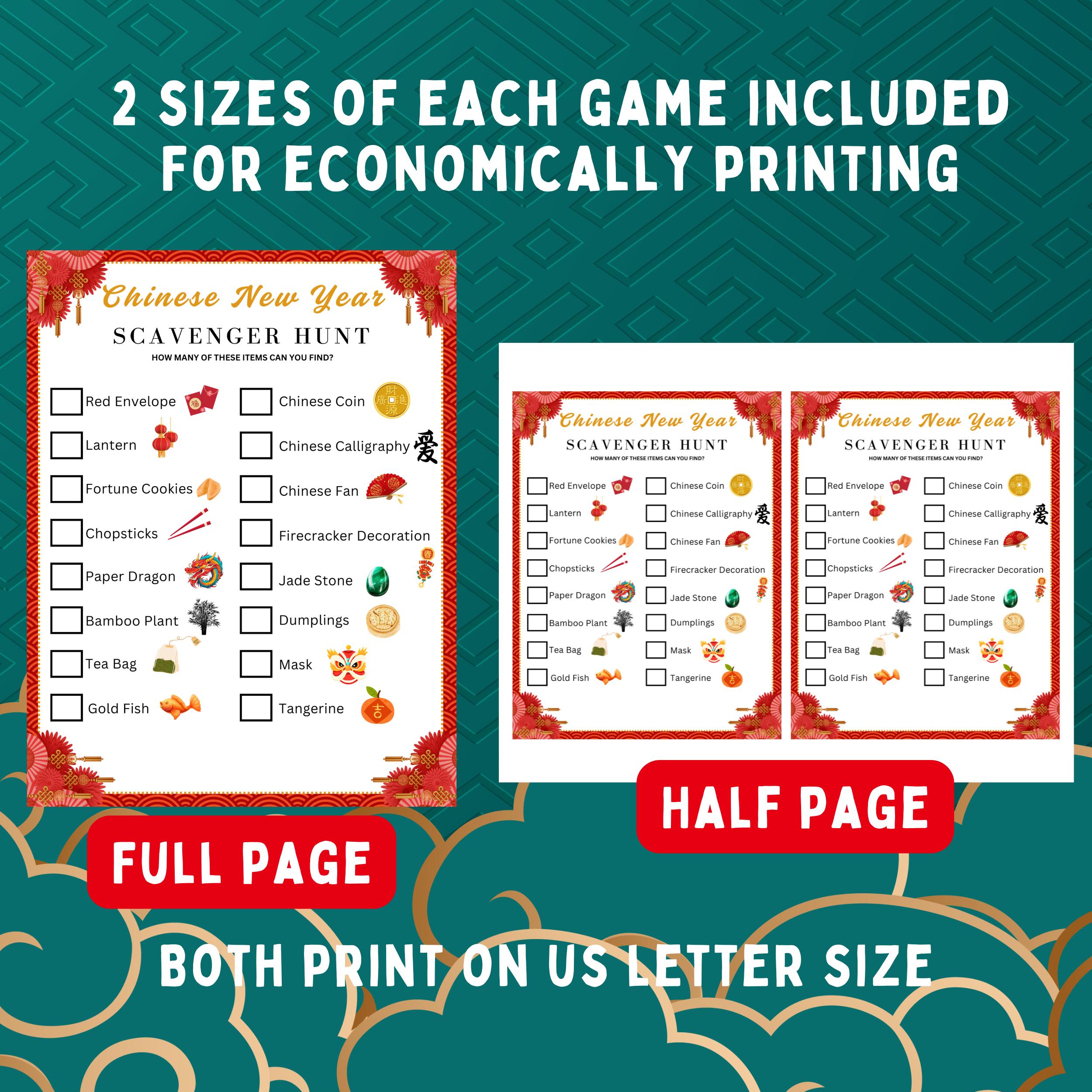 Chinese New Year Games Bundle, Chinese New Year Games for Families ...