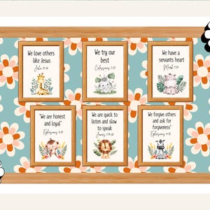 Christian Classroom Rules, Class Rules Poster, Homeschool Classroom ...