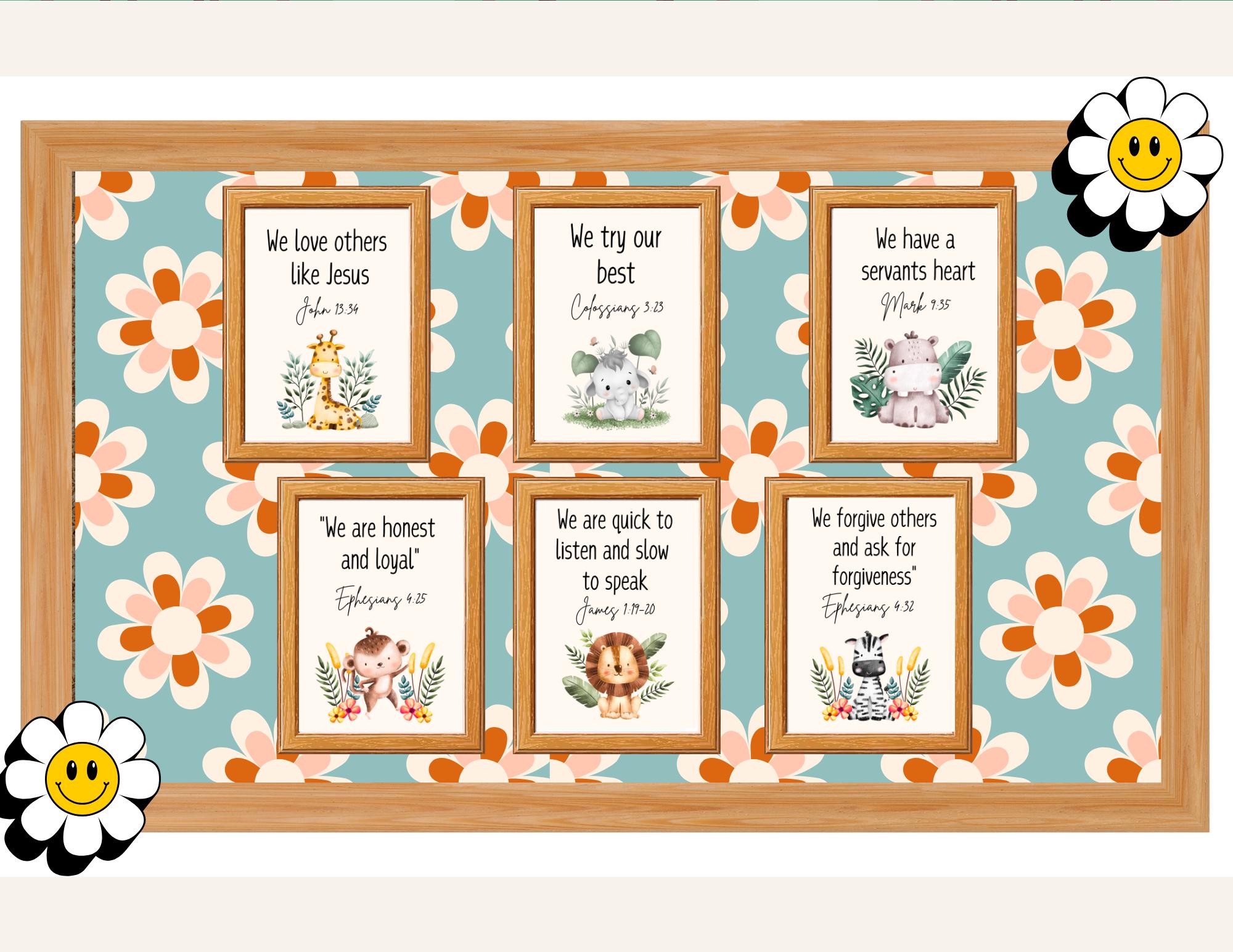 Christian Classroom Rules, Class Rules Poster, Homeschool Classroom ...