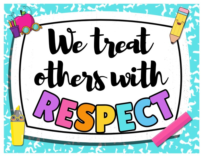 Classroom Rules Poster Set | Cute Classroom Decor (printable) - Etsy
